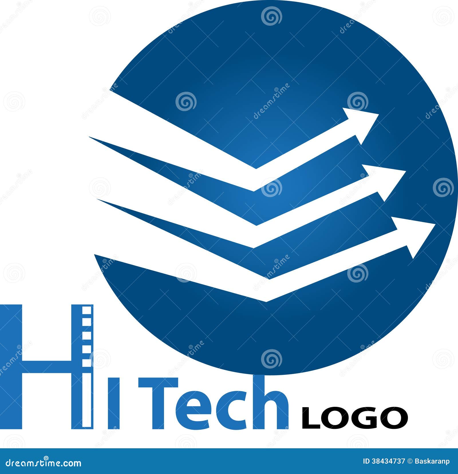 Hi tech logo stock vector. Illustration of graphic, white - 38434737