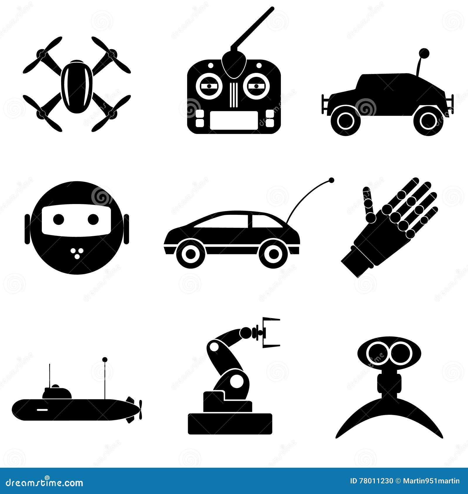 Robotics Submarine Outline Icon. Set Of Robotics Illustration Icons ...