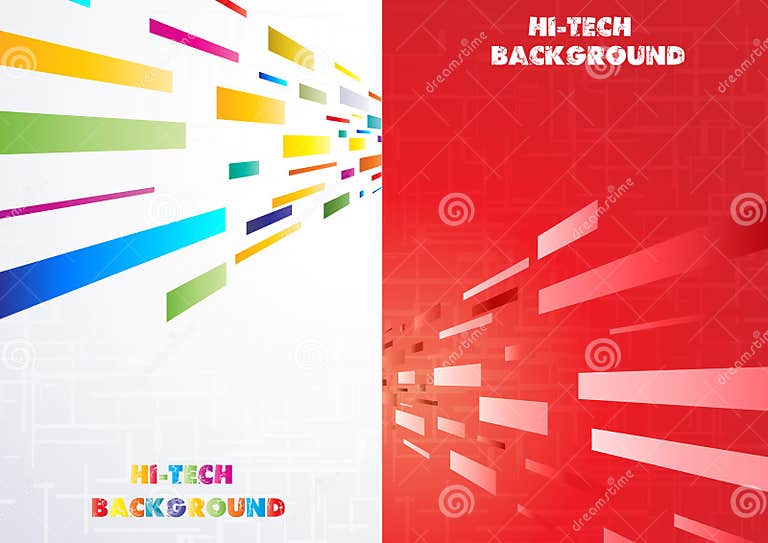 Hi-tech Multi-coloured Background Stock Vector - Illustration of ...