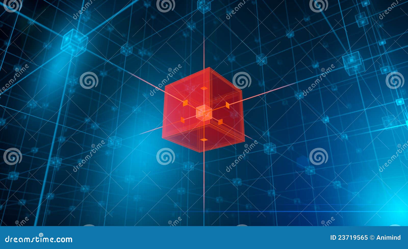 Hi tech networks concept stock illustration. Illustration of networks ...
