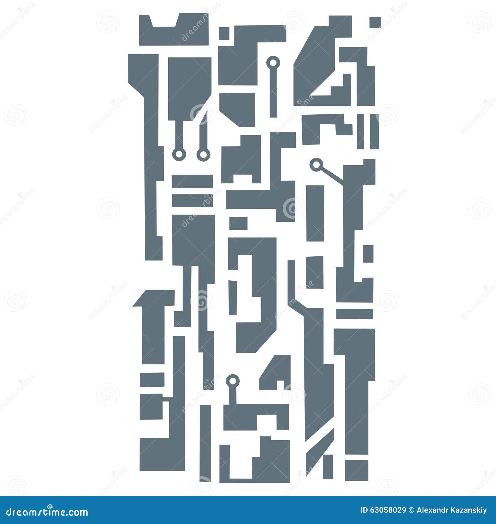 Hi-tech pattern stock vector. Illustration of backdrop - 63058029