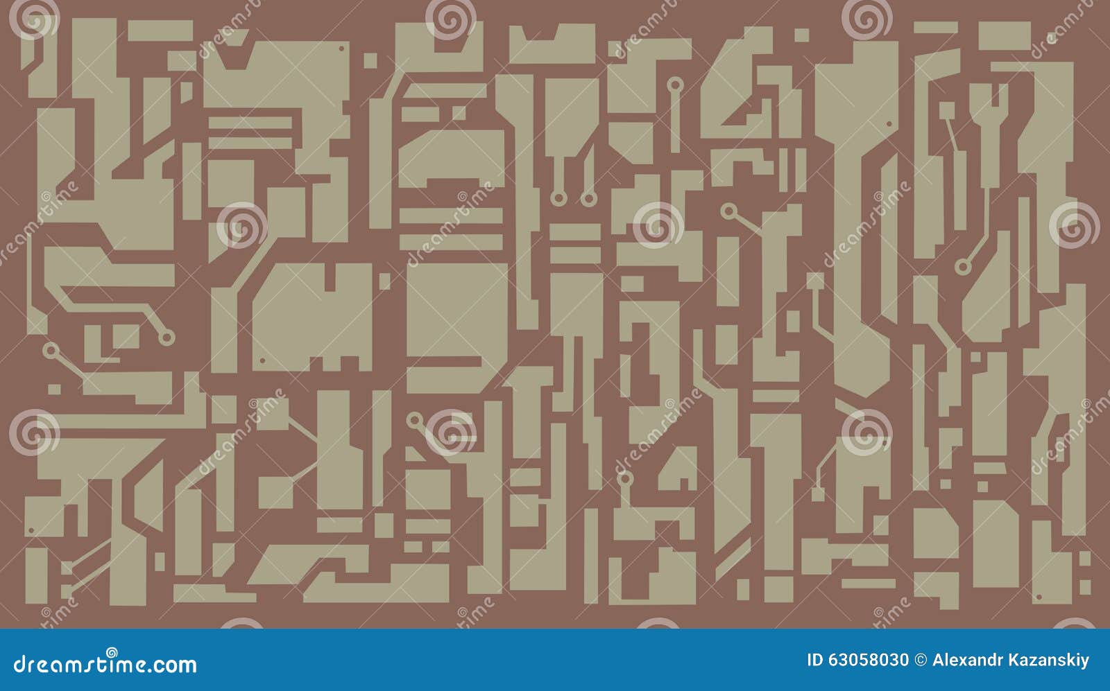 Hi-tech pattern stock vector. Illustration of circuitboard - 63058030