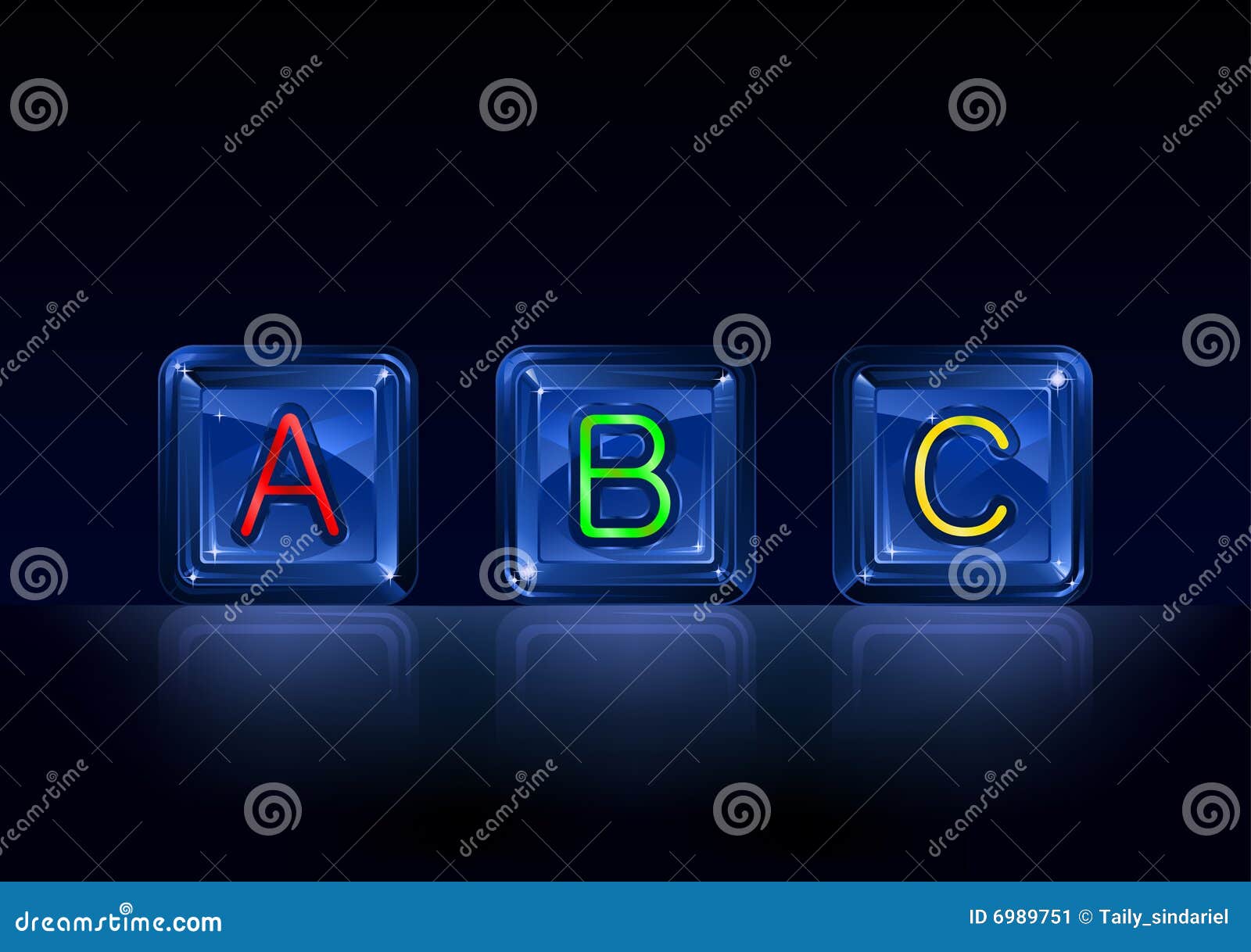 Hi-tech Plastic Alphabet Blocks Stock Illustration - Illustration of ...