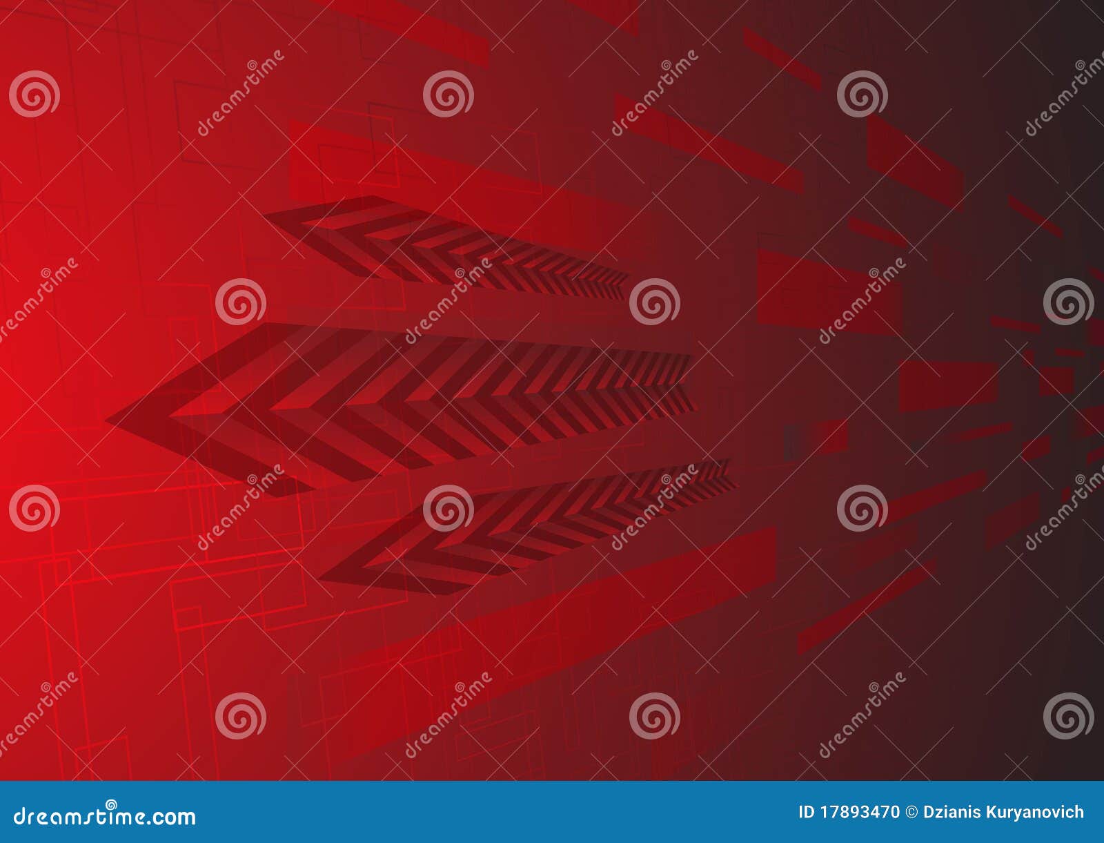 Hi-tech red background stock vector. Illustration of decoration - 17893470