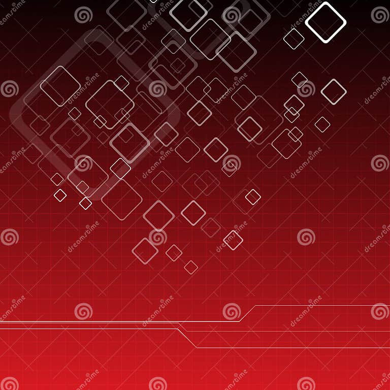 Hi-tech red background stock vector. Illustration of communication ...