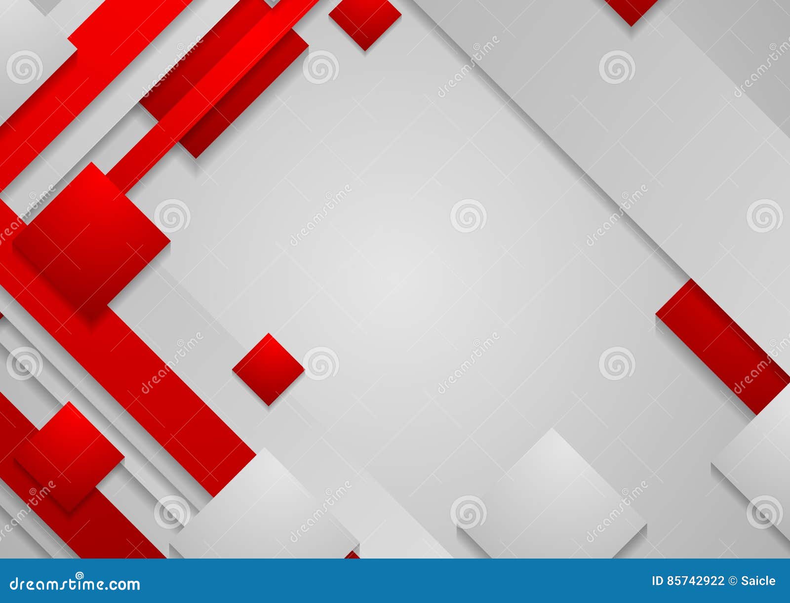 Hi-tech Red Grey Corporate Abstract Background Stock Vector ...