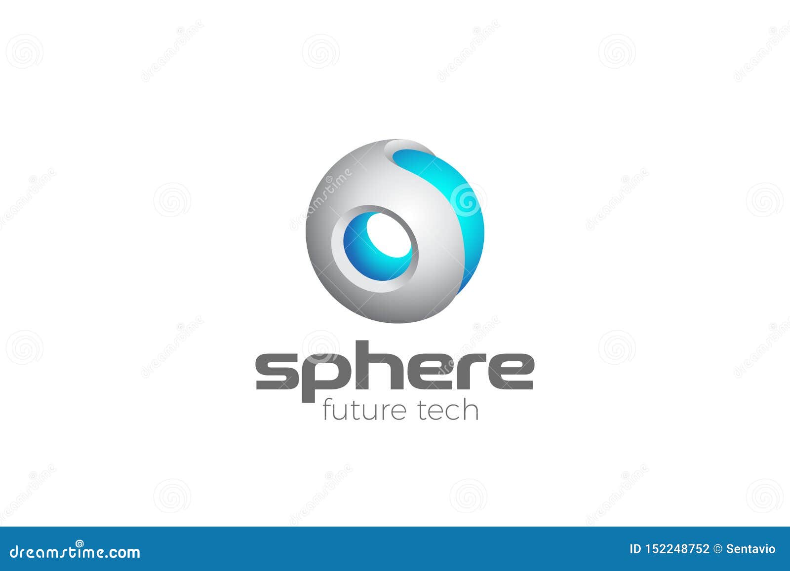 Technology Sphere Circle Logo Abstract Design Vect Stock Vector ...
