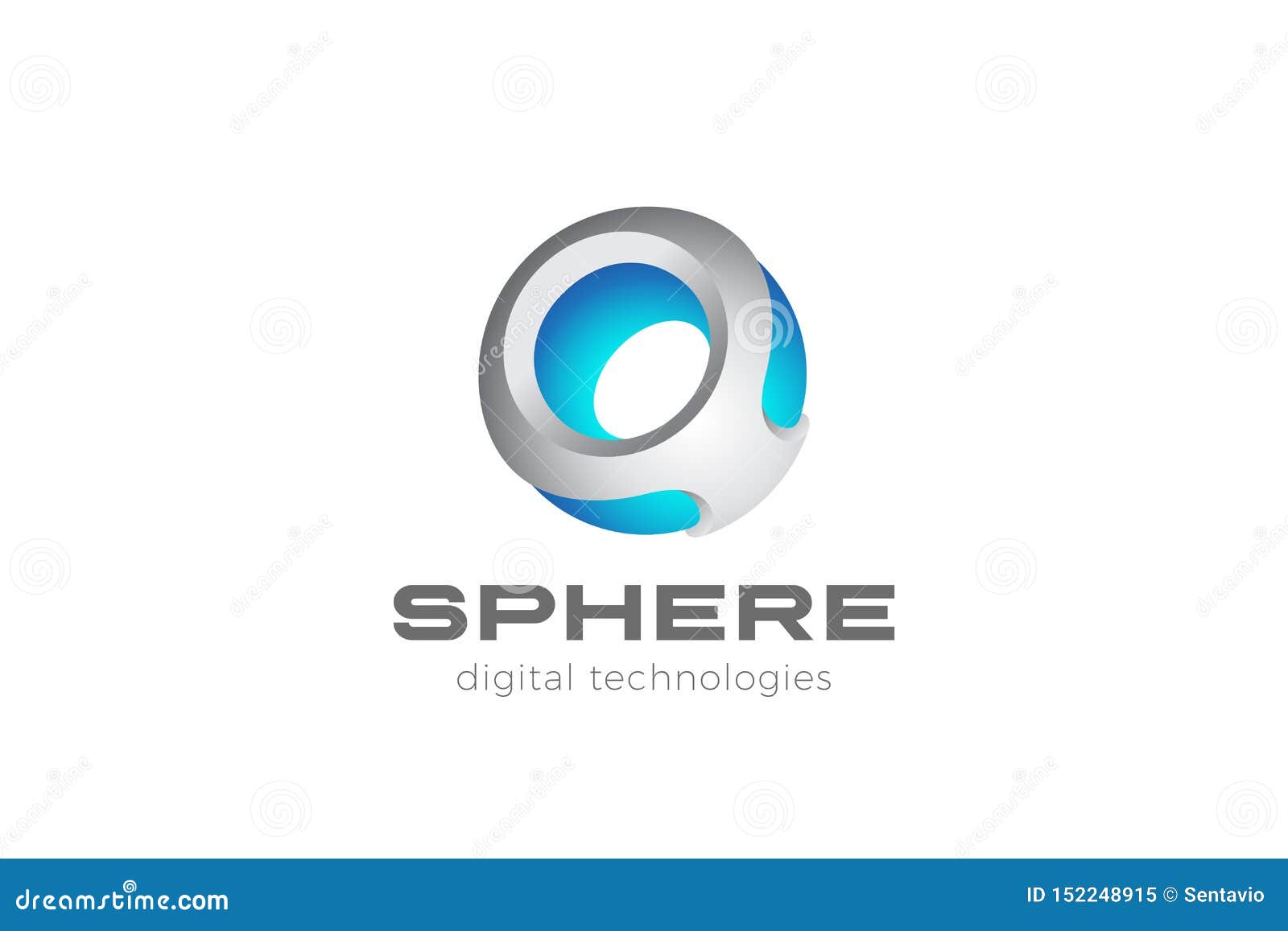 Technology Sphere Circle Logo Abstract Design Vect Stock Vector ...