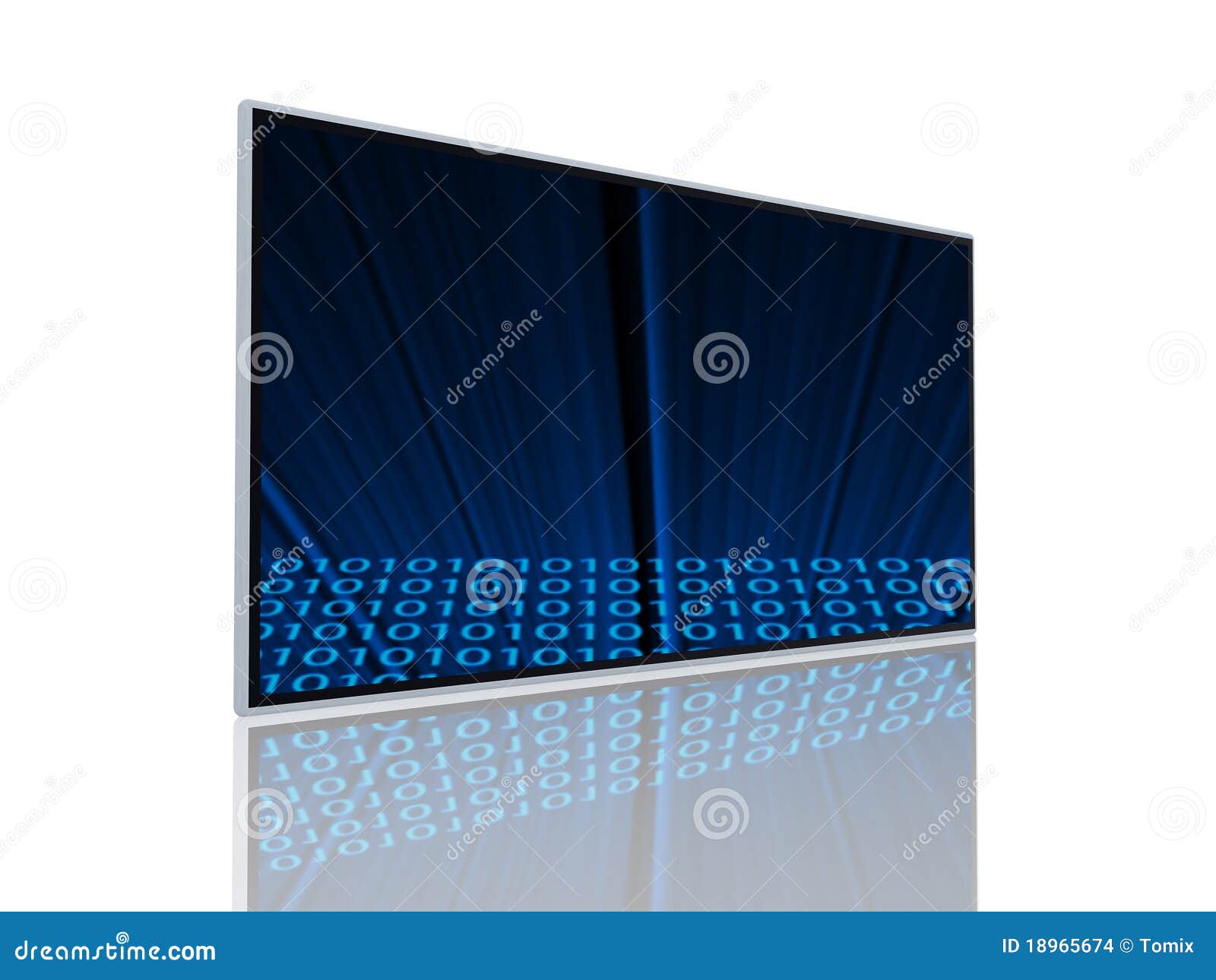 Hi tech on screen stock illustration. Illustration of tech - 18965674