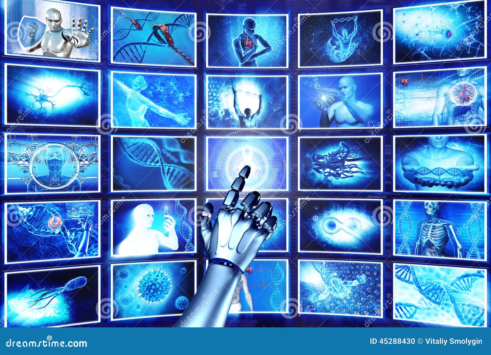 Hi-tech screens stock photo. Image of digitally, external - 45288430