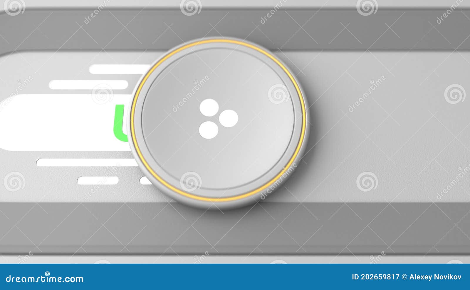 Slider Interface Element and UNLOCKED Text, 3D Animation Stock Video ...