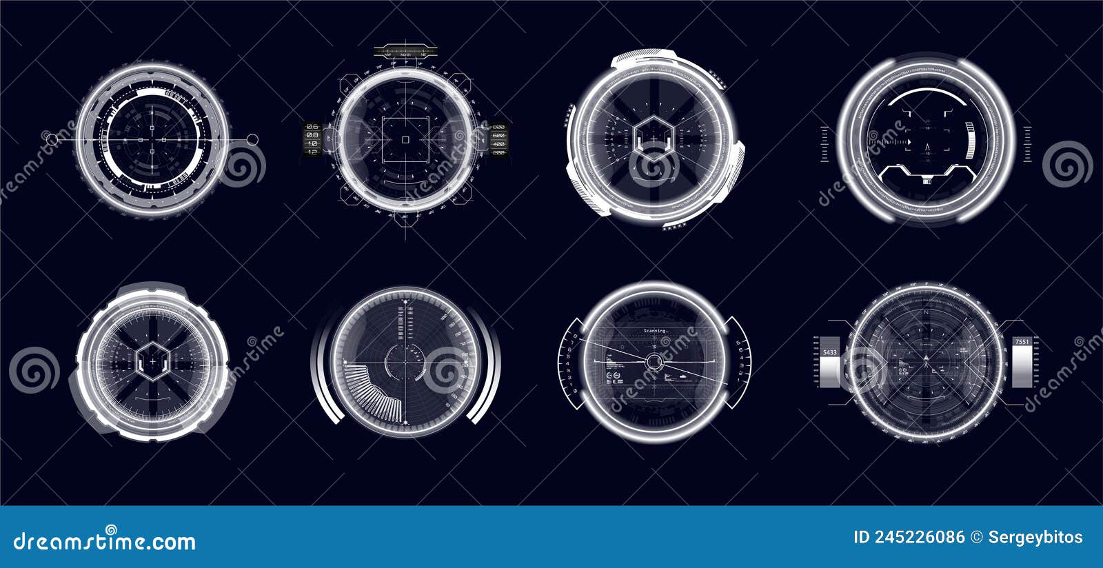 Hi-tech Sniper Scope Aiming System. Military Technology Optical Aim ...