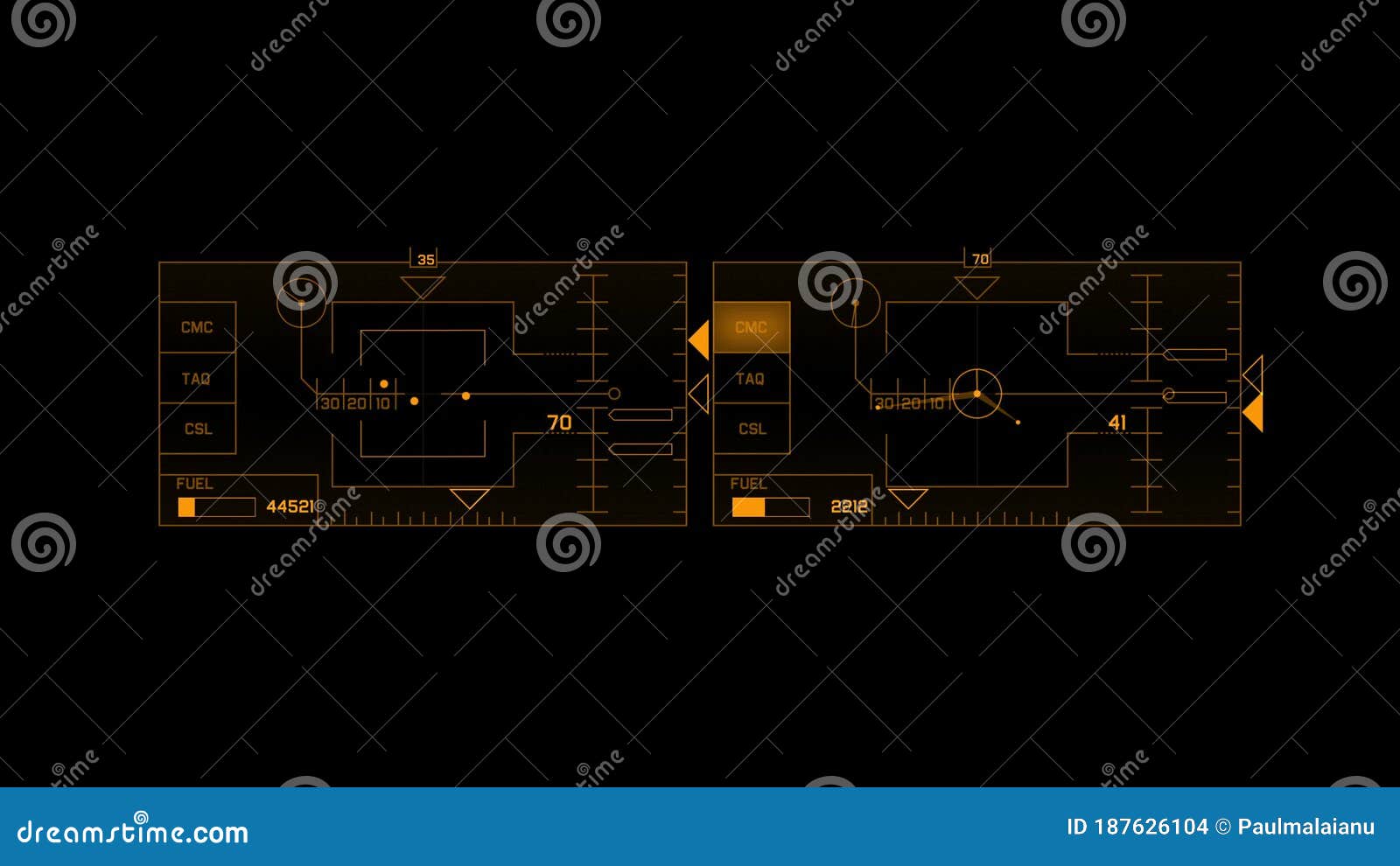 Hi-tech Software Navigation Screen. Stock Footage - Video of airplane ...