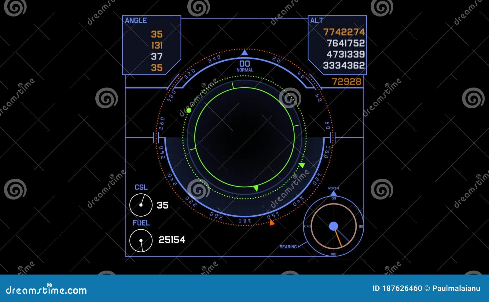 Hi-tech Software Navigation Screen. Stock Footage - Video of ...
