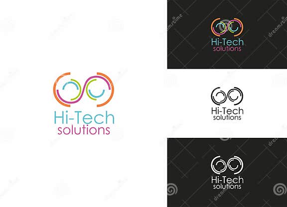 Hi-Tech Solutions stock vector. Illustration of logotype - 24682178