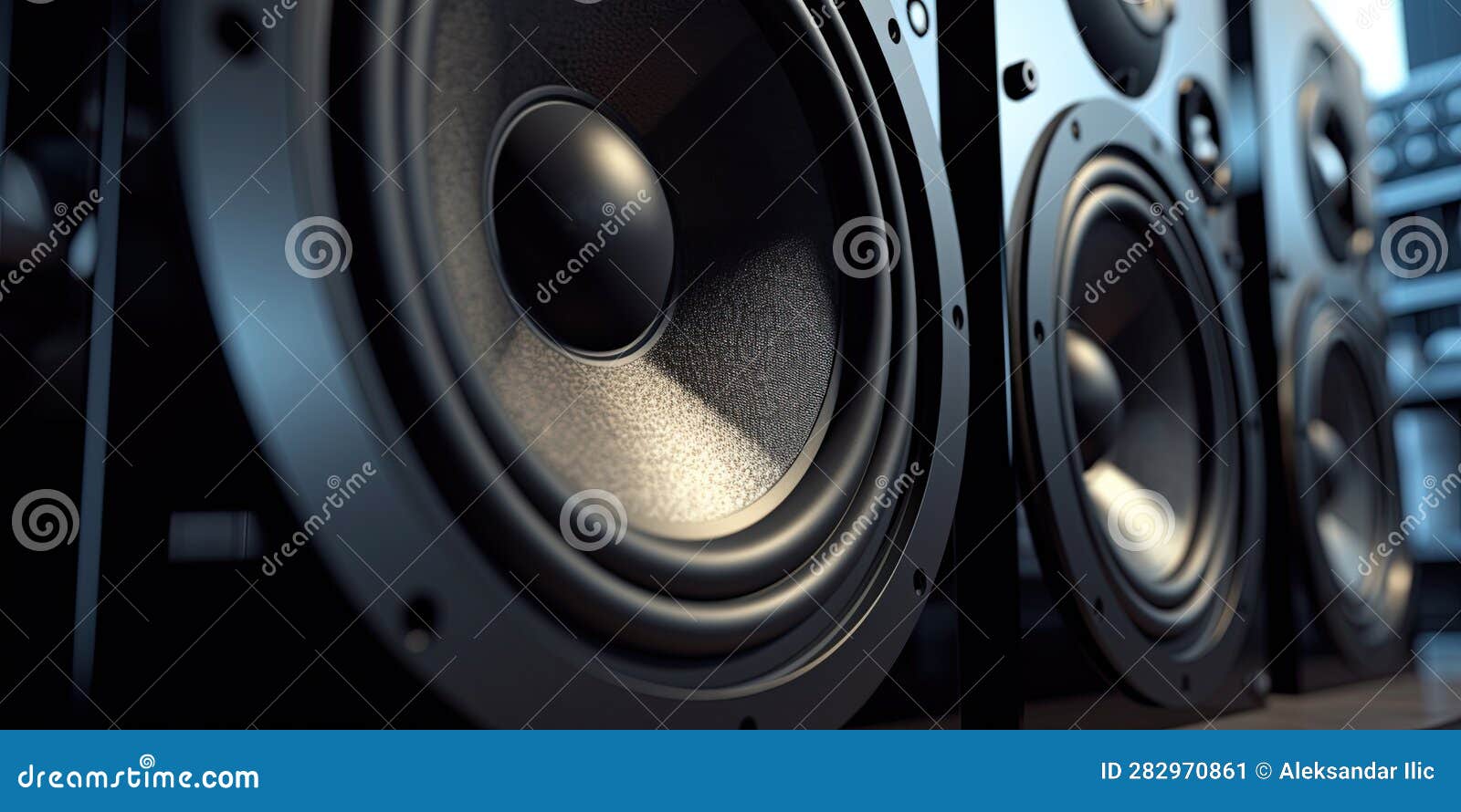 Hi-tech Speakers. Sound and Audio Equipment. Generative Ai Stock ...