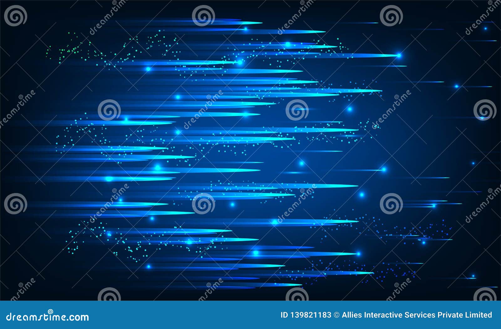 Hi-tech Speed Technology Motion Background. Stock Illustration ...