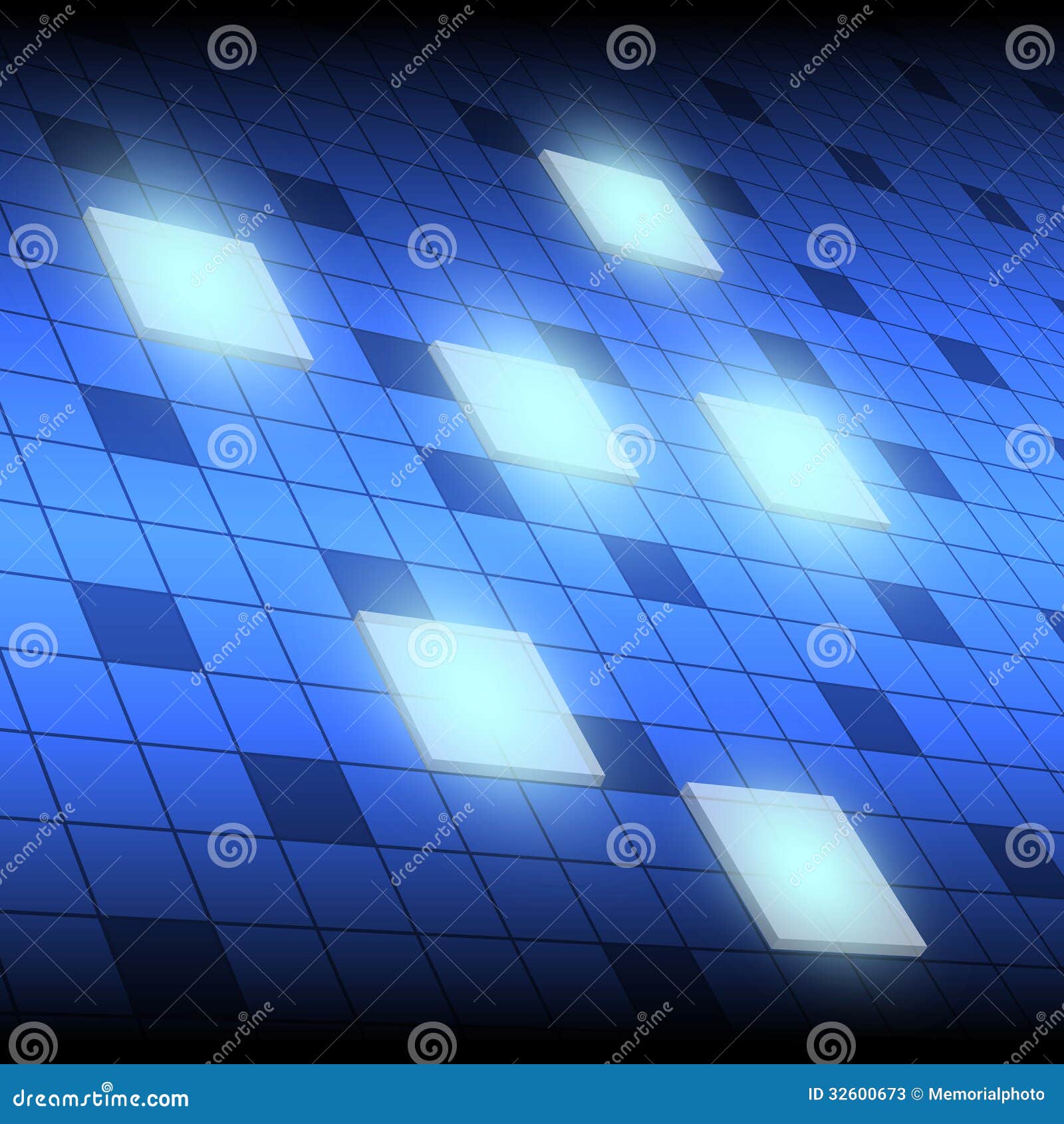 Hi-tech square button stock vector. Illustration of future - 32600673