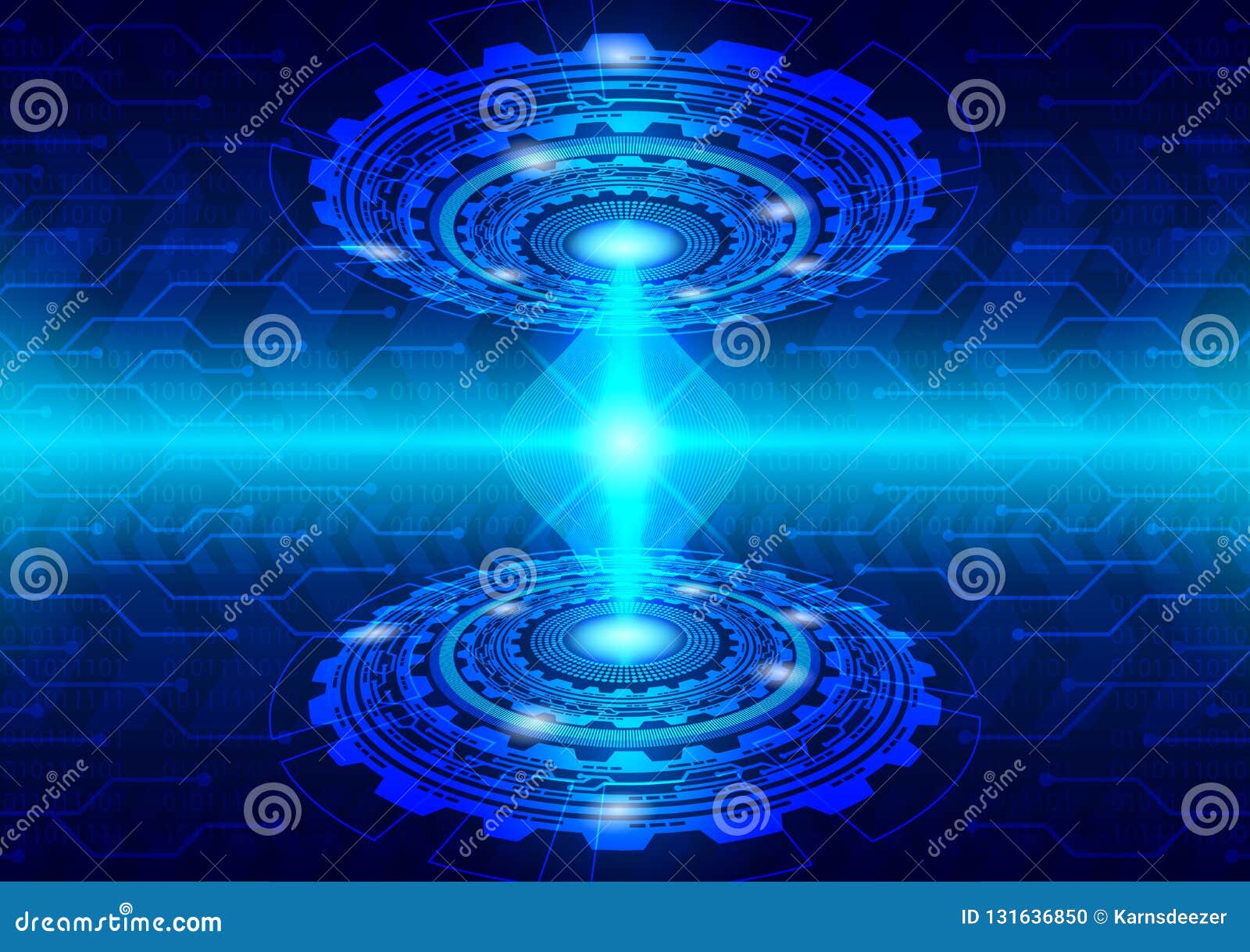 Hi-tech Technology Concept, Abstract Background. Stock Photo - Image of ...