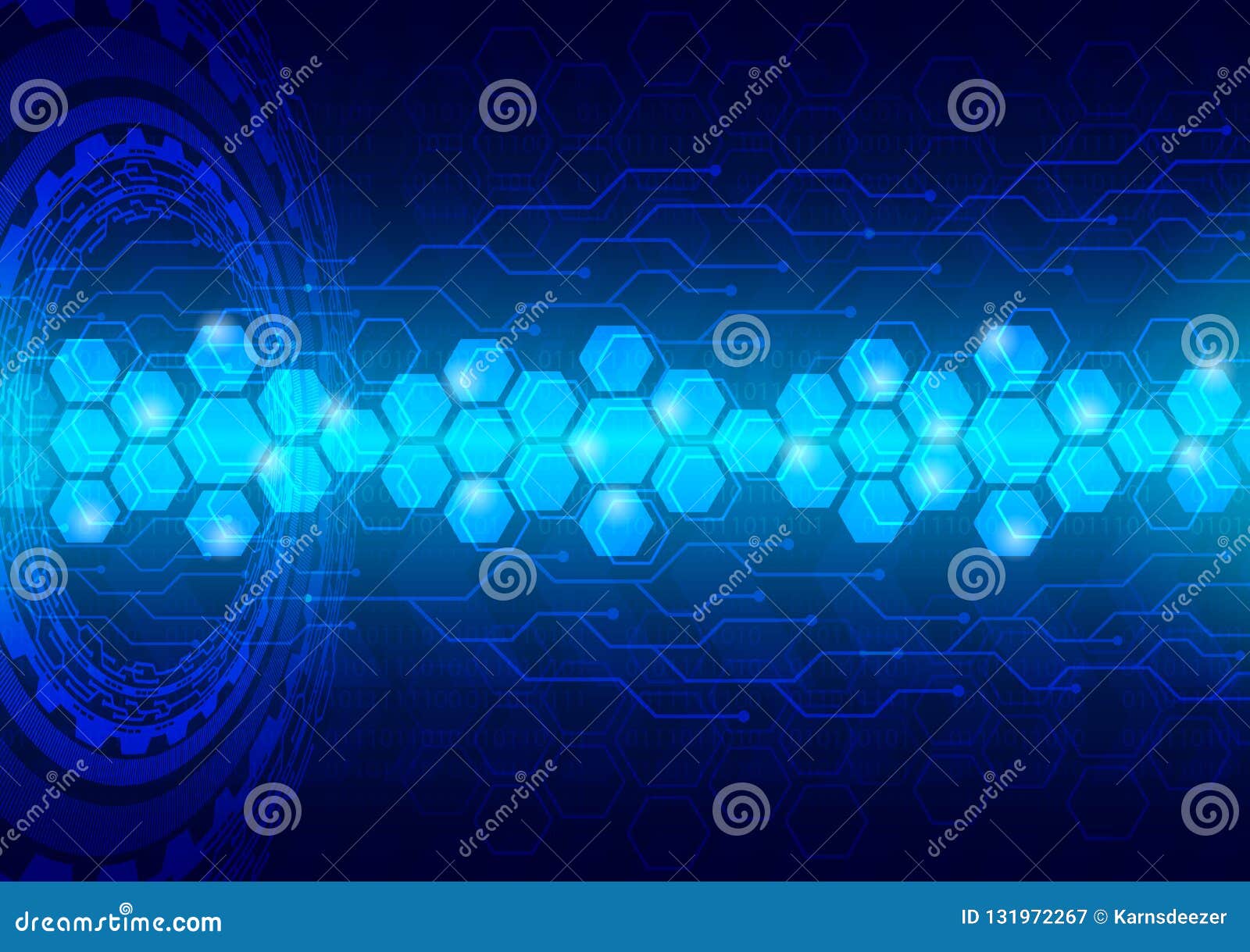 Hi-tech Technology Concept, Abstract Background. Stock Image - Image of ...