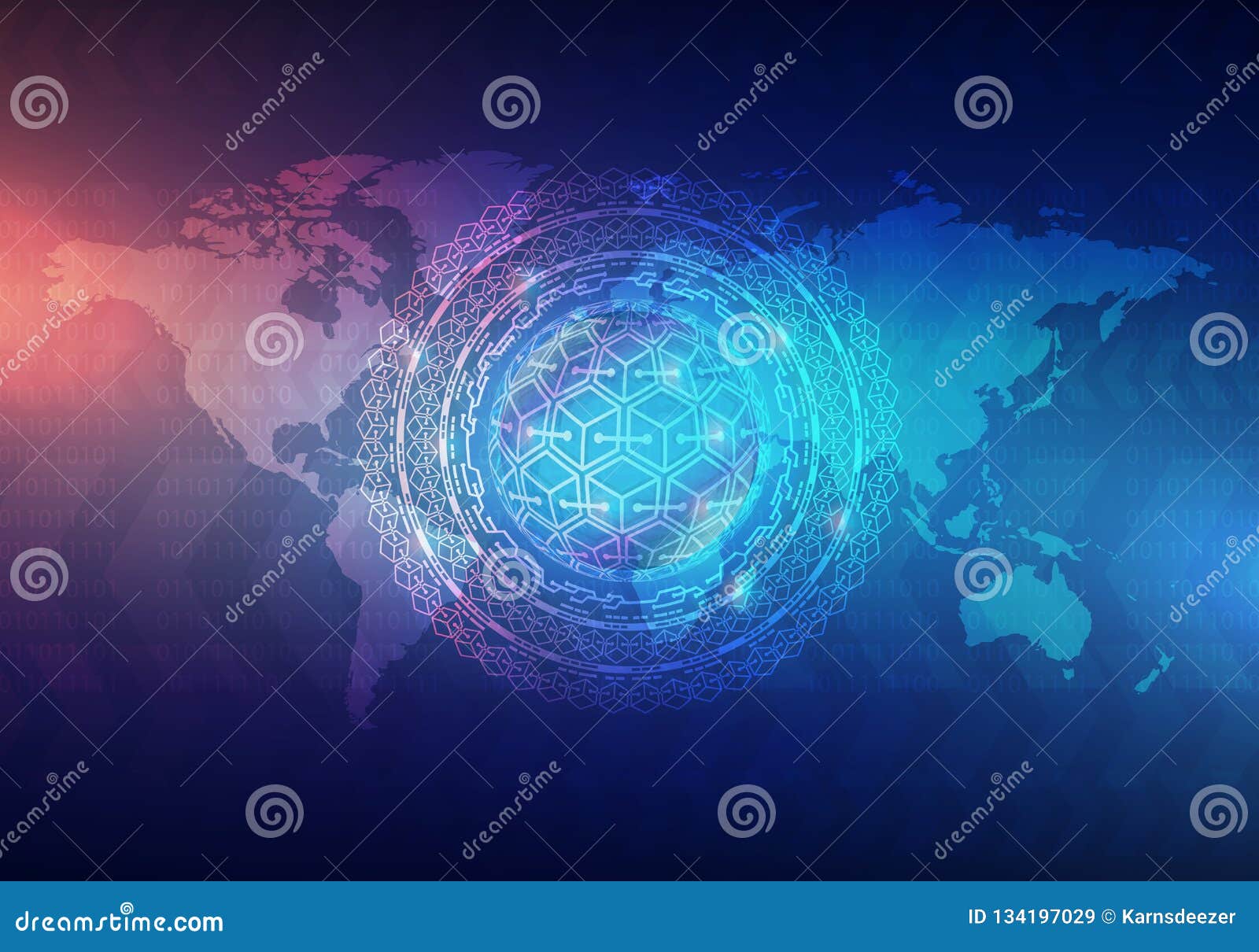 Hi-tech Technology Concept, Abstract Background Stock Vector ...