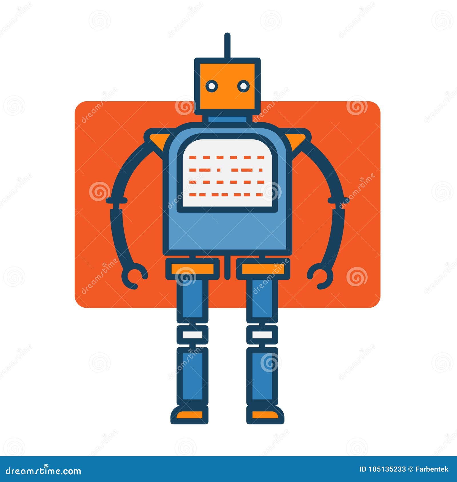 Cybernetic Robot Android With Bionic Arms And Eyes In Different Poses ...