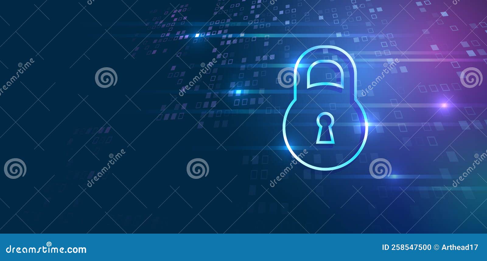 Hi-tech Various Background. Cyber Security for Business and Internet ...