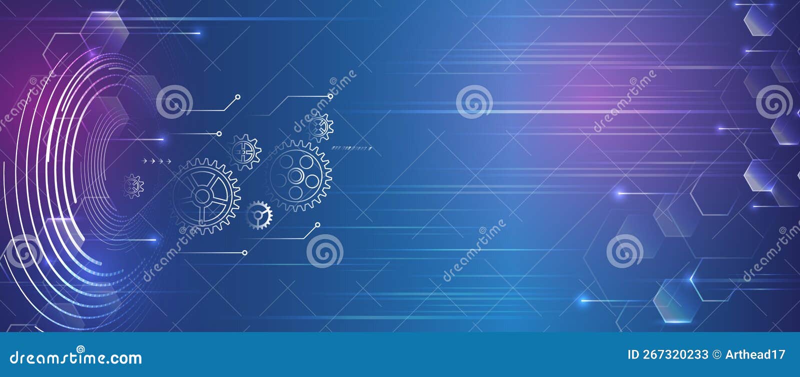 Hi-tech Vector Illustration with Various Technology Elements. Abstract ...