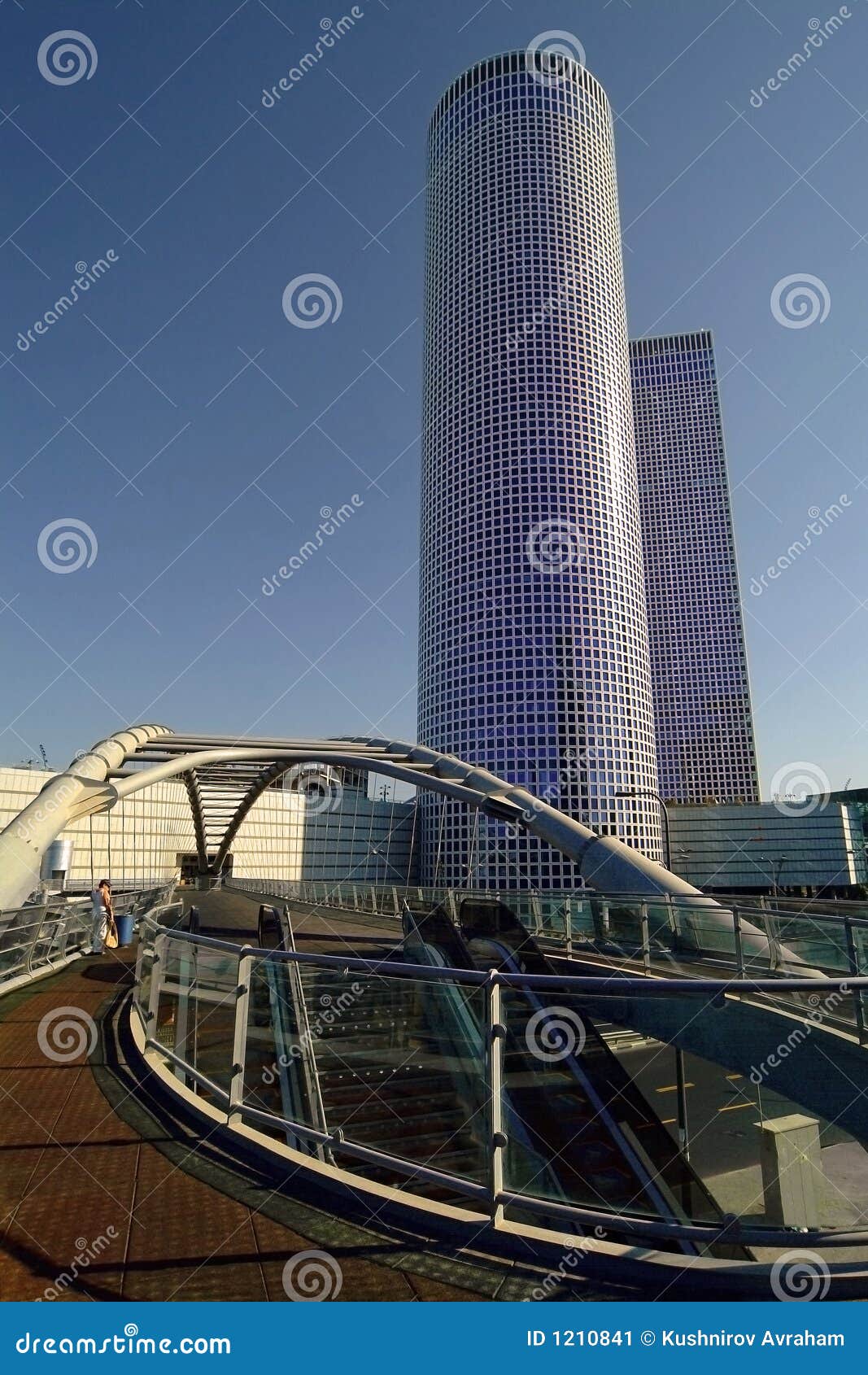 Hi-tech view over Tel Aviv stock image. Image of background - 1210841