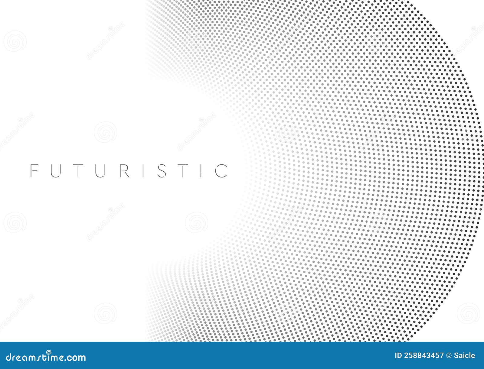 Hi-tech White Abstract Background with Round Dotted Lines Stock Vector ...