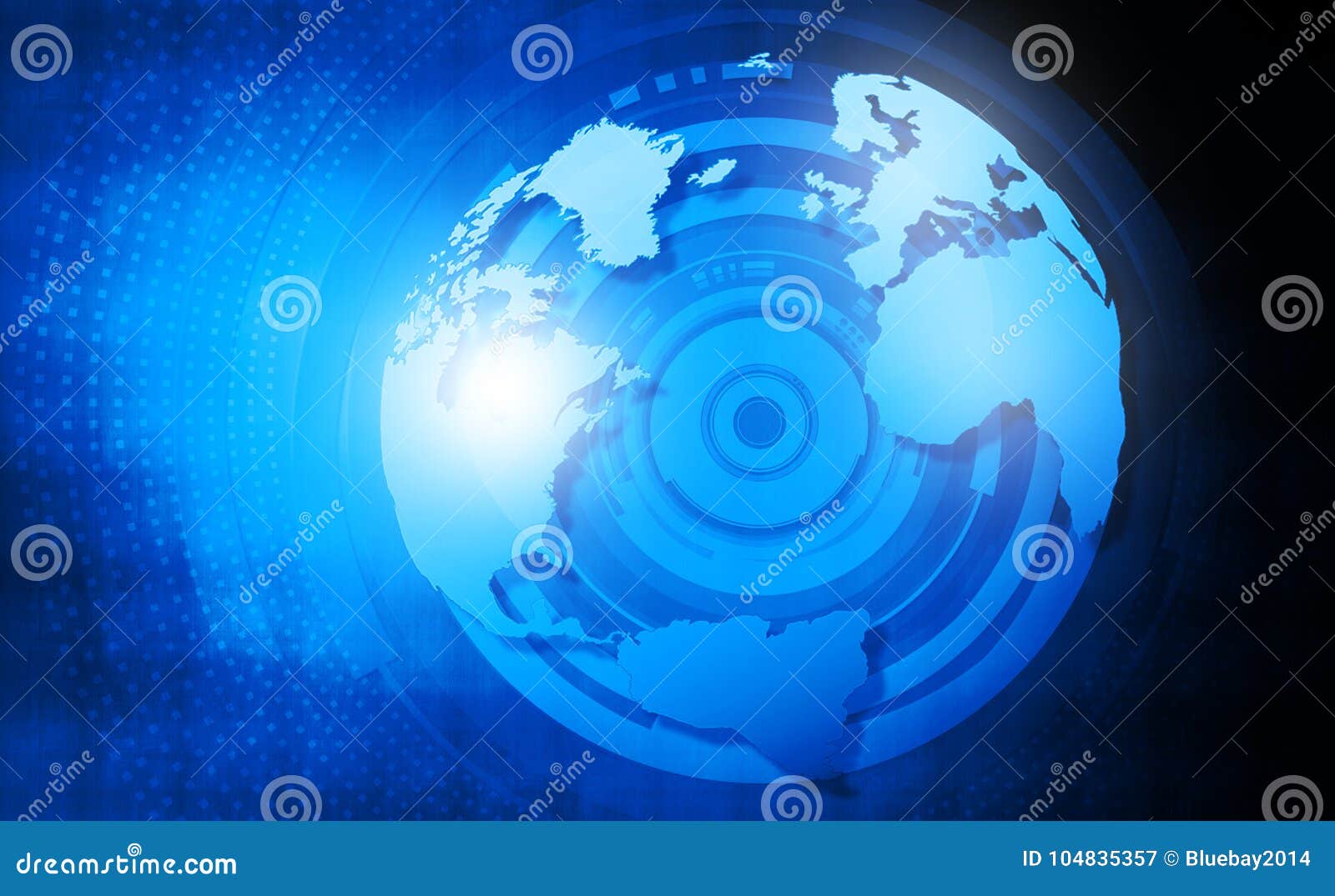 Hi-tech world stock illustration. Illustration of backdrop - 104835357