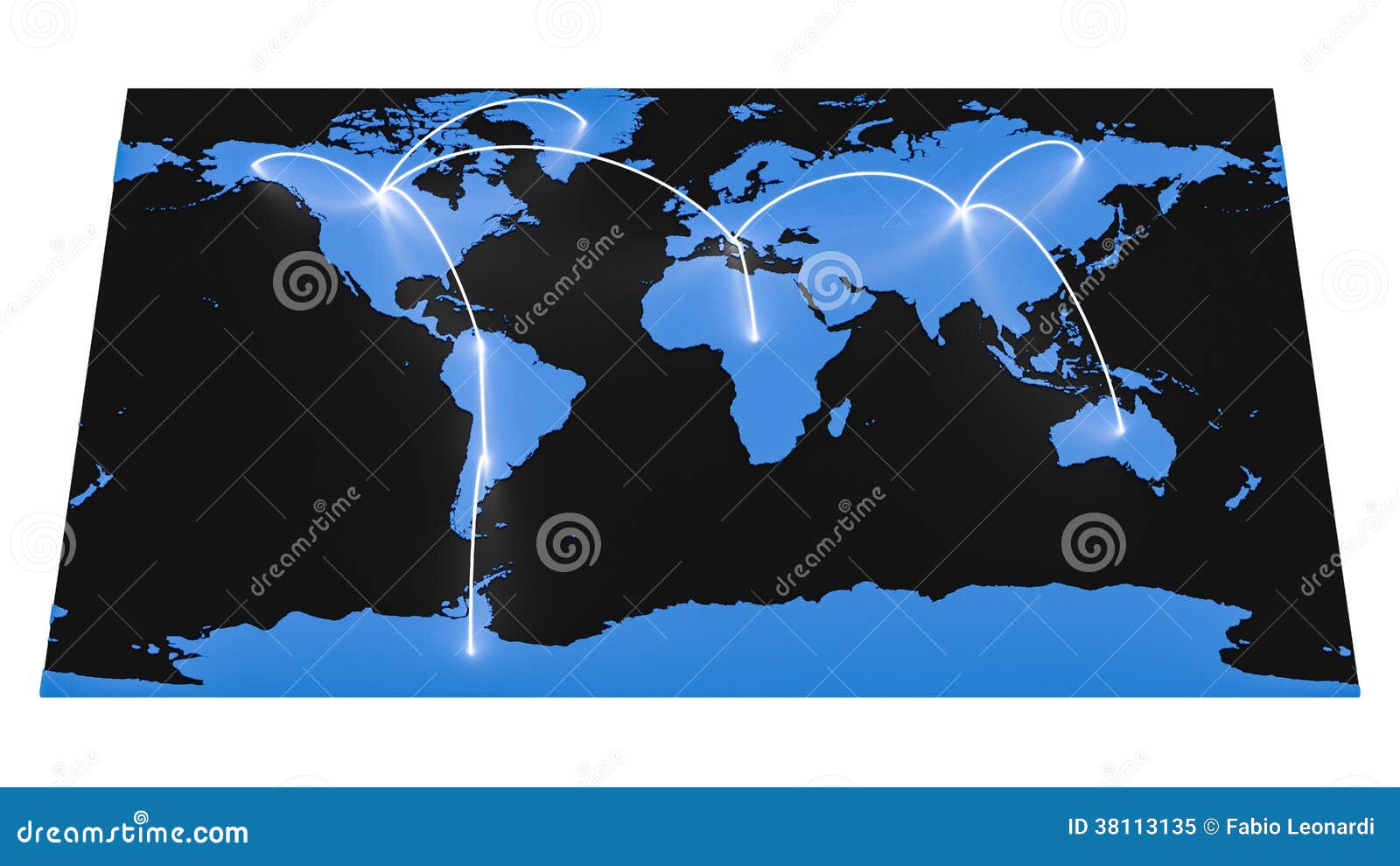 Hi-Tech World Map Royalty Free Stock Photo - Image: 38113135