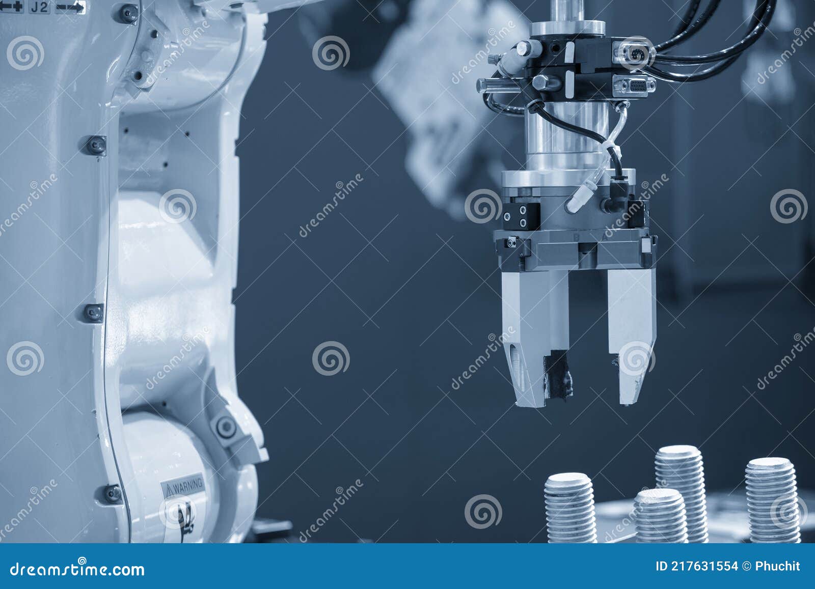 The Hi-technology Material Handling Process by Robotic System. Stock ...