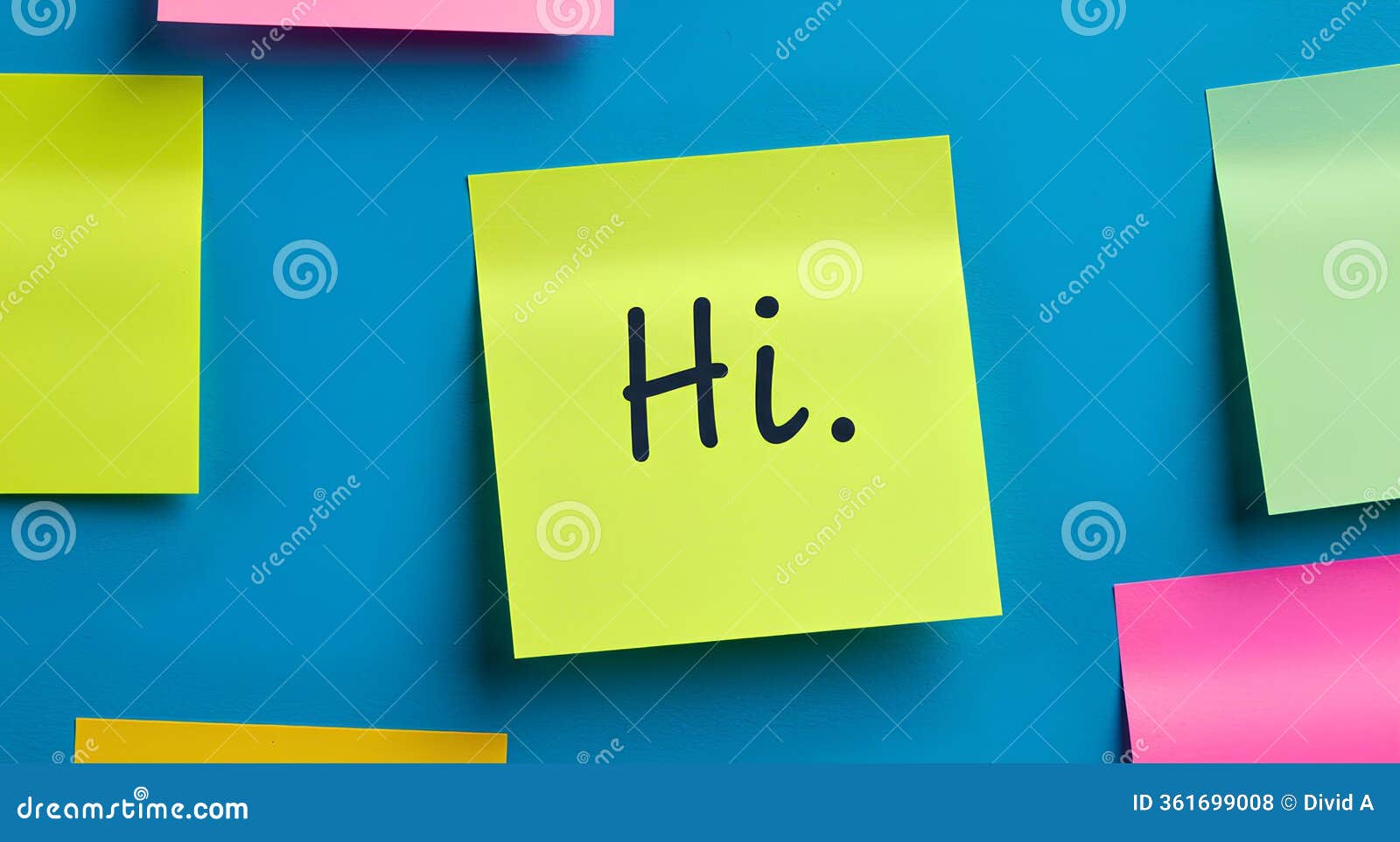 Hi Text on a Simple Background for Greetings and Messages. the Word Hi ...