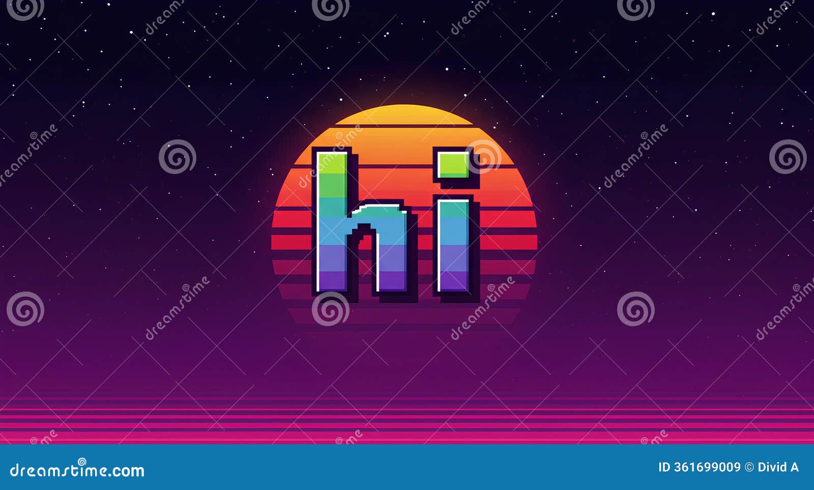 Hi Text on a Simple Background for Greetings and Messages. the Word Hi ...