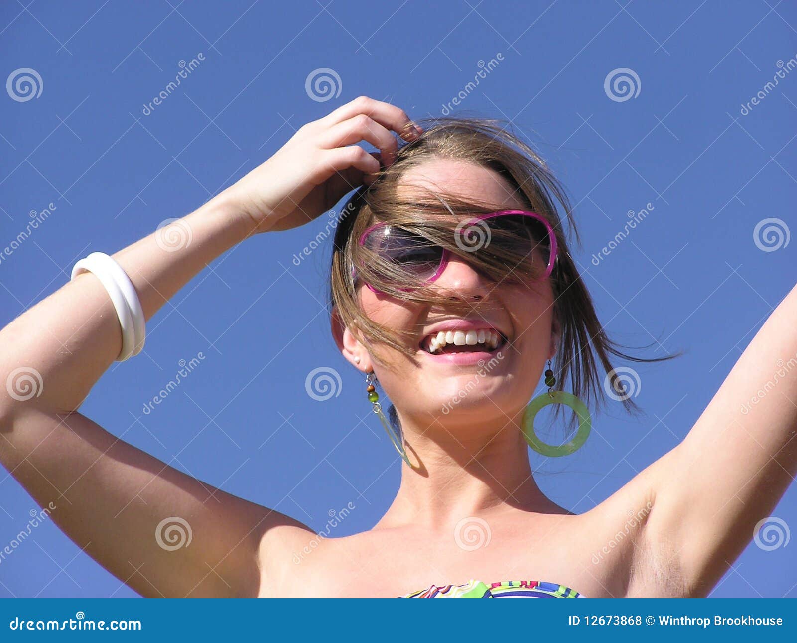 Hi There stock photo. Image of people, woman, female - 12673868