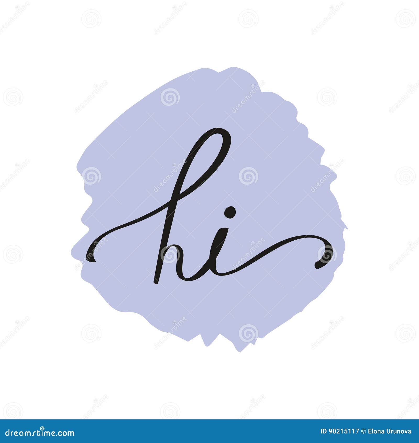 Hi. Vector Illustration for Design Stock Vector - Illustration of color ...