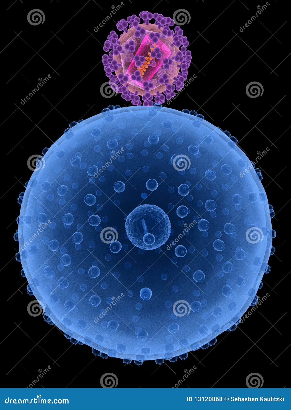 HI virus stock illustration. Illustration of science - 13120868