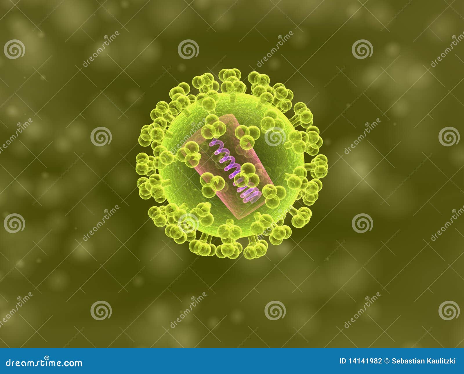 HI Virus stock illustration. Illustration of experiment - 14141982