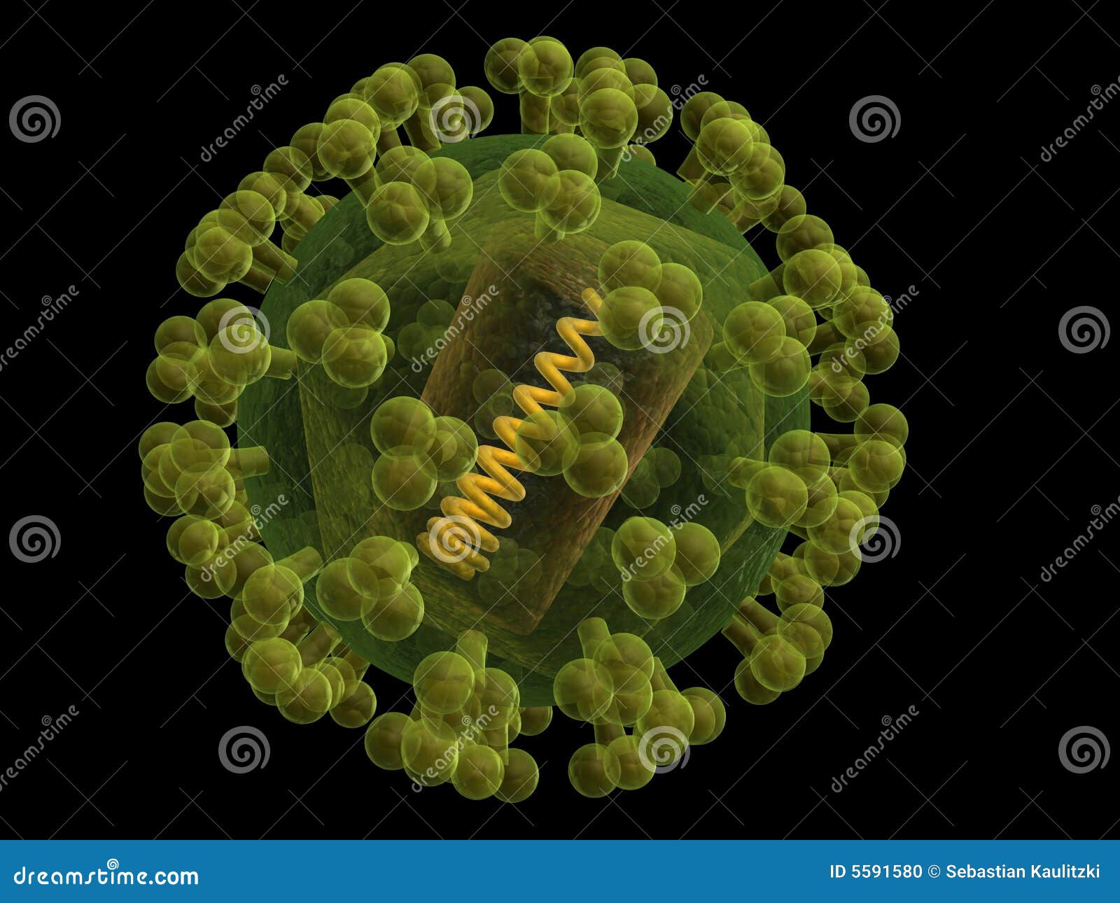 Hi virus stock illustration. Illustration of nano, biology - 5591580