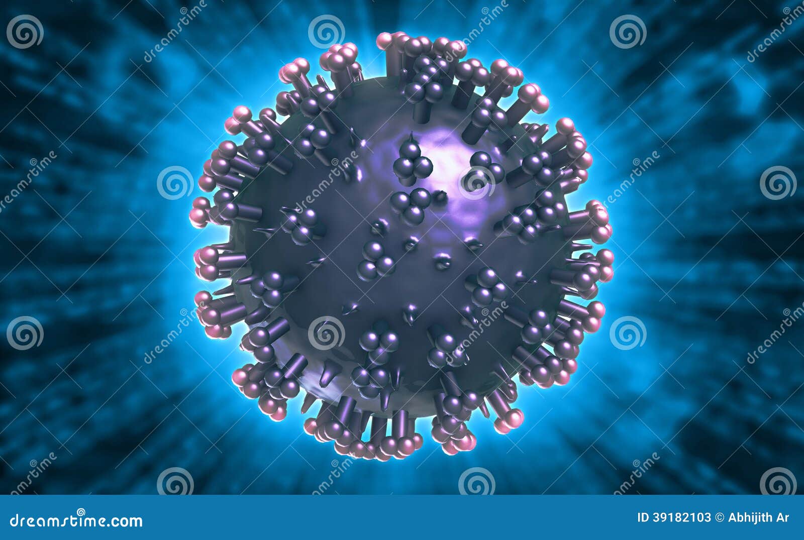 Hi virus stock illustration. Illustration of macro, nano - 39182103