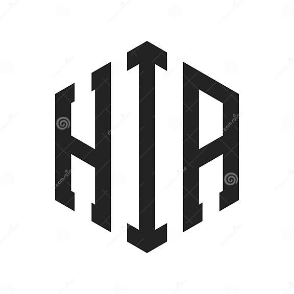 HIA Logo Design. Initial Letter HIA Monogram Logo Using Hexagon Shape ...