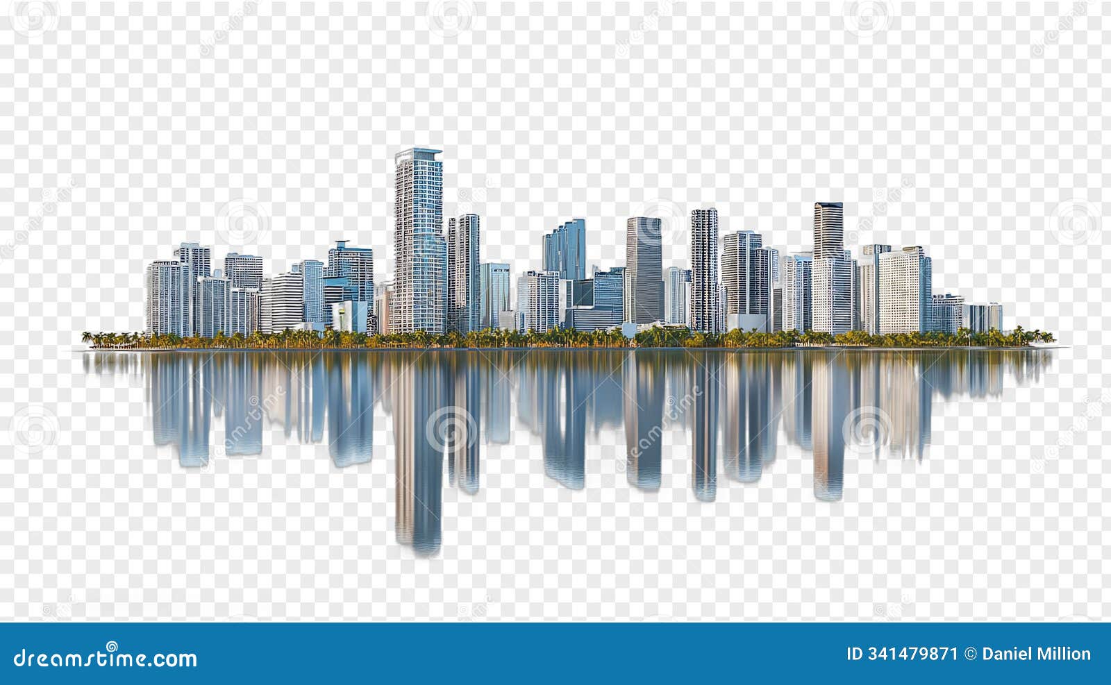 Hialeah city skyline stock illustration. Illustration of town - 341479871