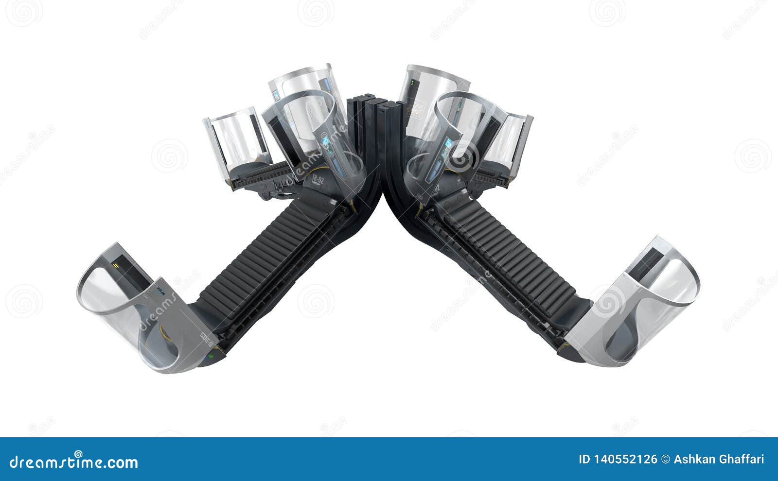 Hibernation Pod - 3D Rendering Stock Illustration - Illustration of ...