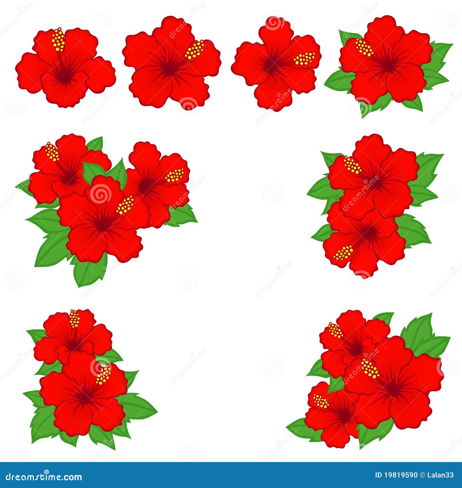 Hibiscus stock vector. Illustration of holiday, vacations - 19819590