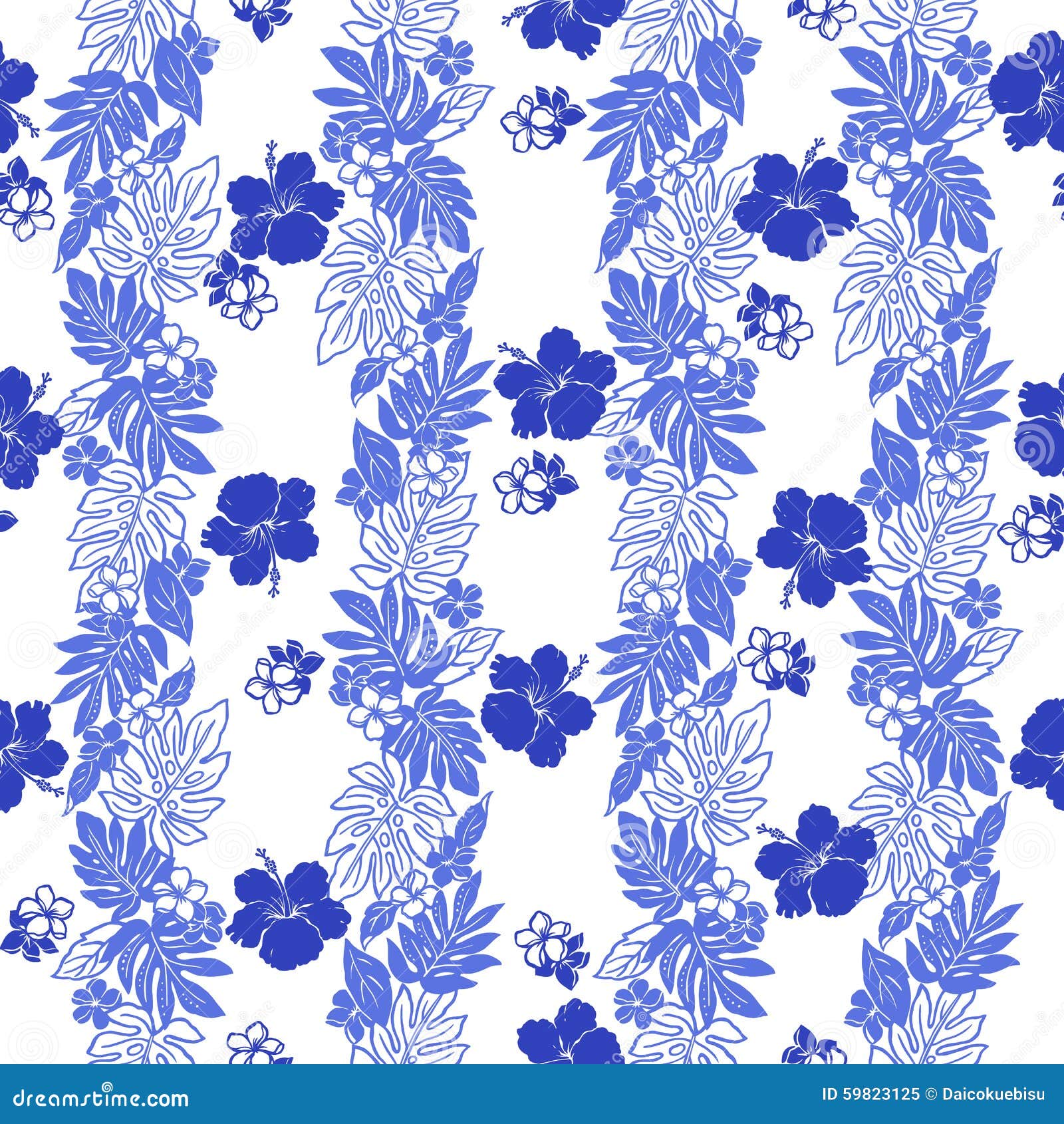 Hibiscus flower pattern stock illustration. Illustration of petal ...