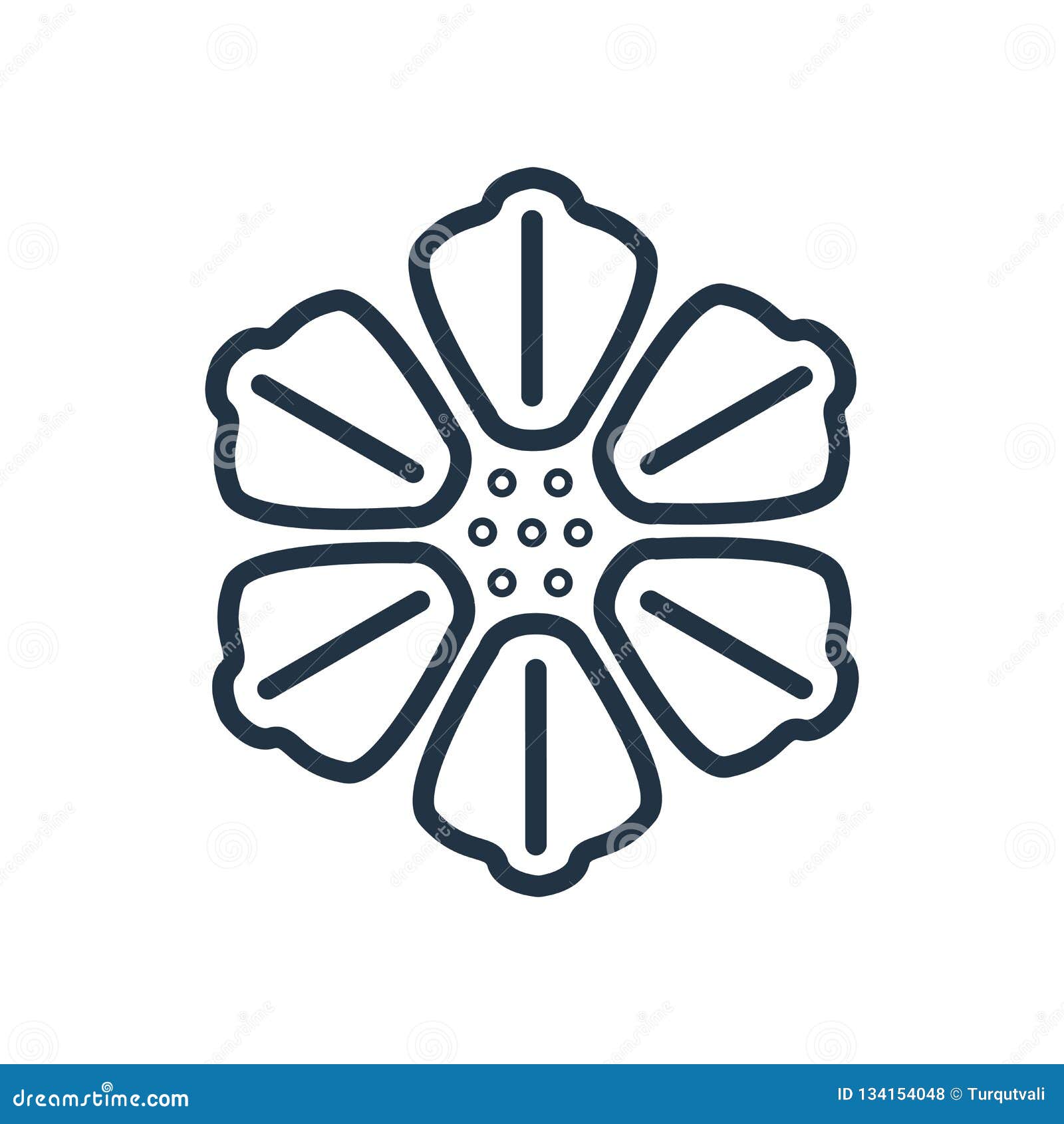 Hibiscus Icon Vector Isolated on White Background, Hibiscus Sign Stock ...