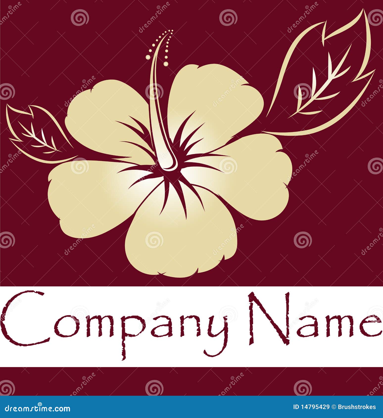 Hibiscus logo stock illustration. Illustration of ecliptic - 14795429