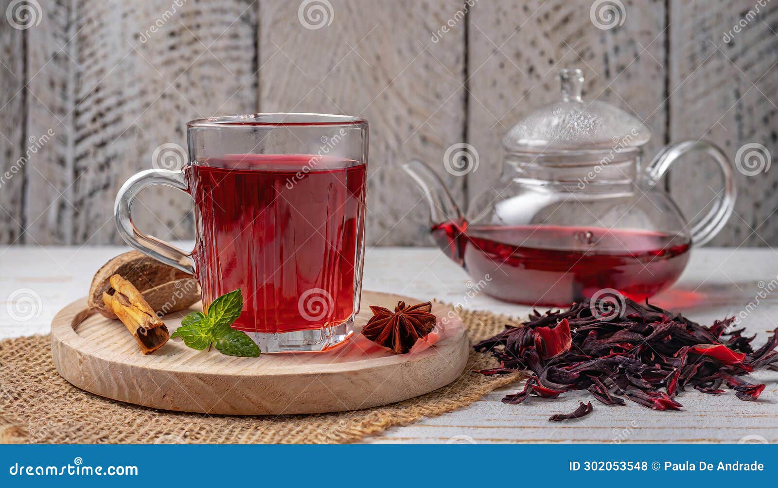 Hibiscus Tea healthy drink stock photo. Image of infusion - 302053548