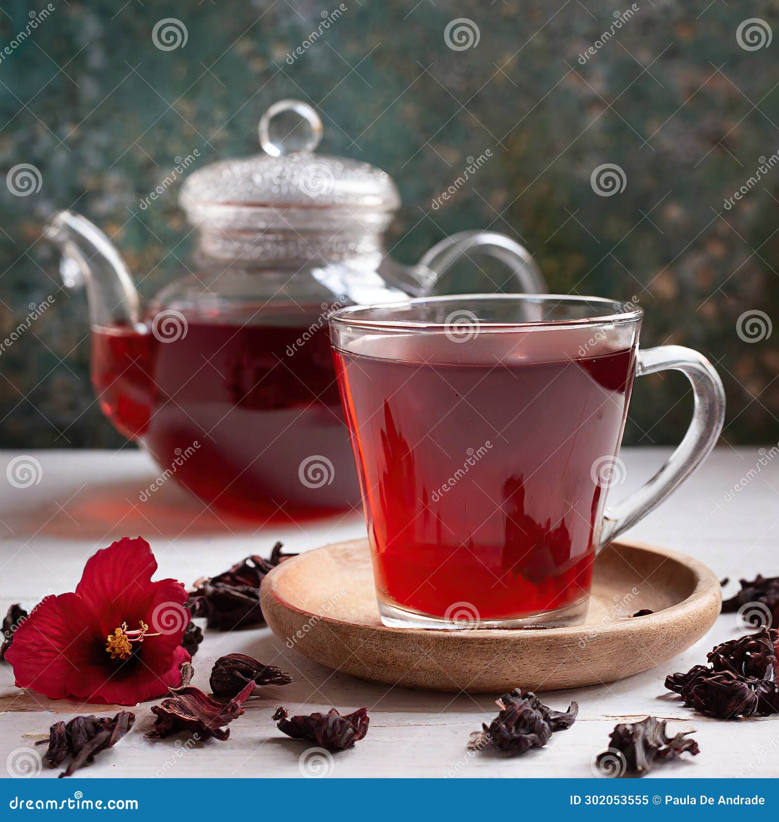 Hibiscus Tea healthy drink stock image. Image of soothing - 302053555